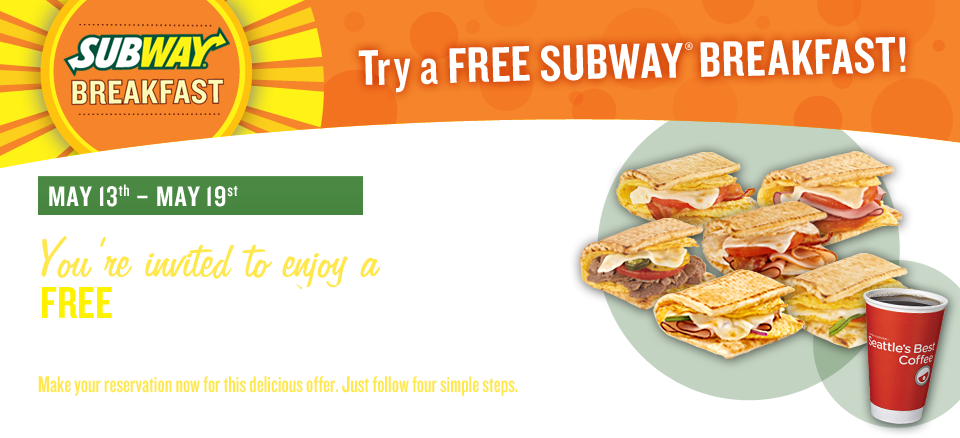 Free Subway Breakfast Sandwich - Fast Food Clipart - Large Size Png ...
