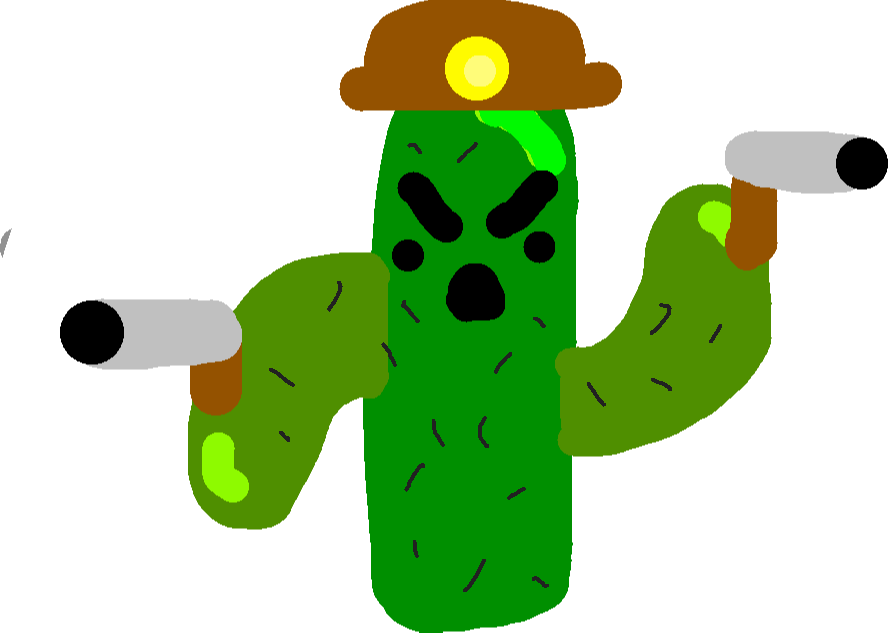 The Cacti Bandit Clipart - Large Size Png Image - PikPng