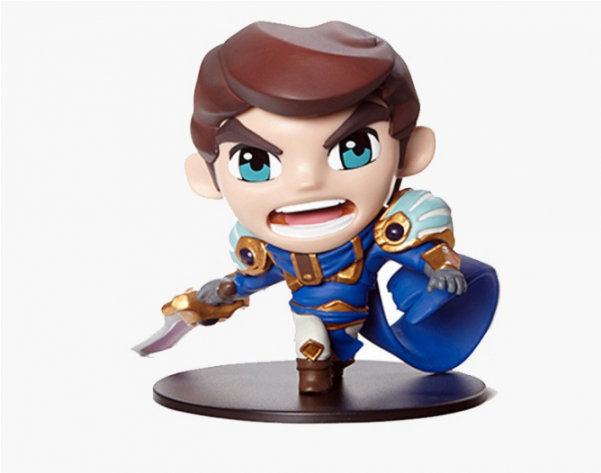 Action Figure League Of Legends Lol Garen Chibi 10cm - Garen Cute ...