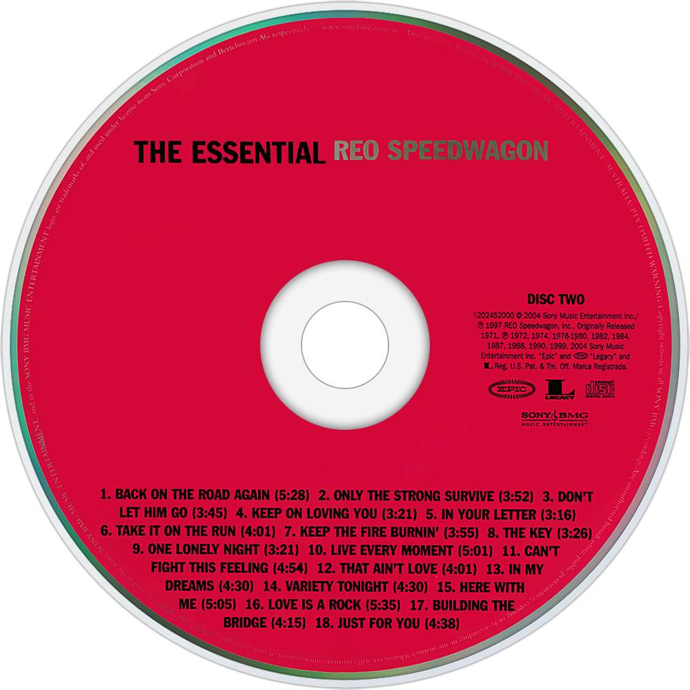 Reo Speedwagon The Essential Reo Speedwagon Cd Disc - Circle Clipart ...