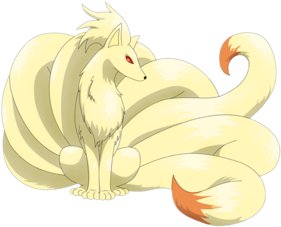 #ninetales #pokemon #kanto - Pokemon 9 Tails Clipart - Large Size Png ...