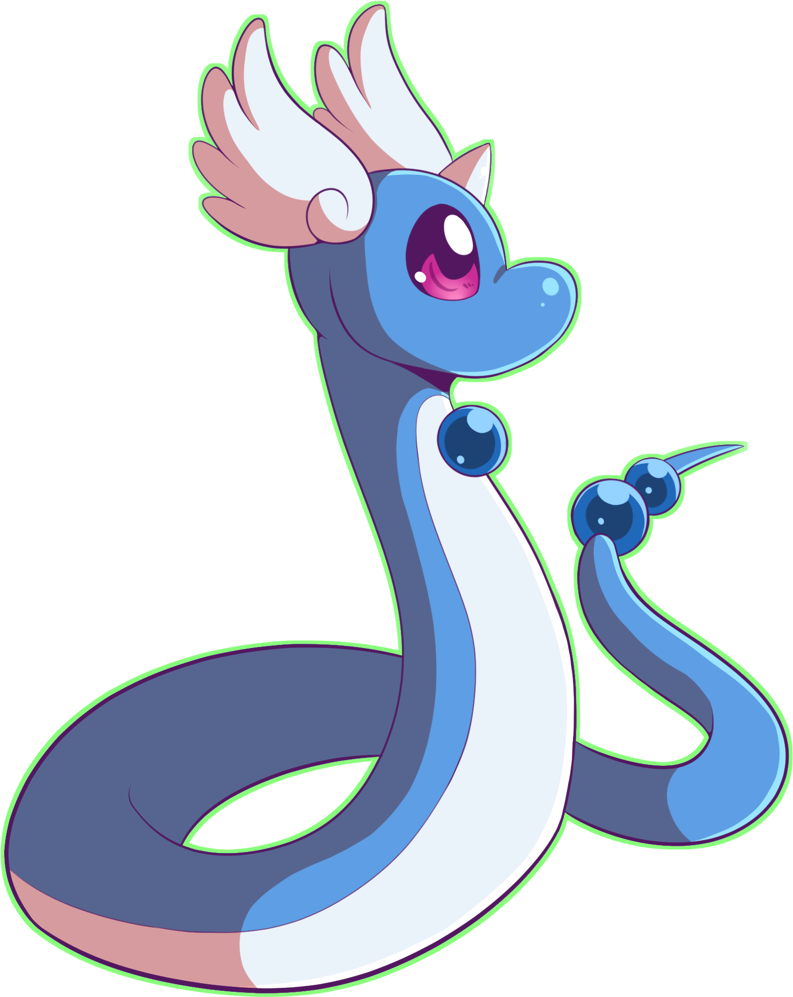 Dragonair - Illustration Clipart - Large Size Png Image - PikPng
