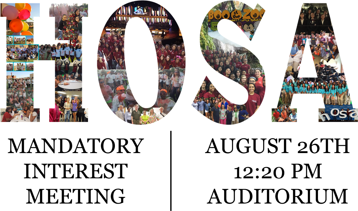 Hosa Interest Meeting Aug Clipart - Large Size Png Image - PikPng