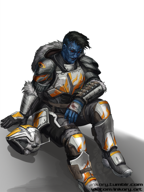 Monstrous Shrine Sinyaela, Commission Chiss Bounty - Mandalorian Armor ...