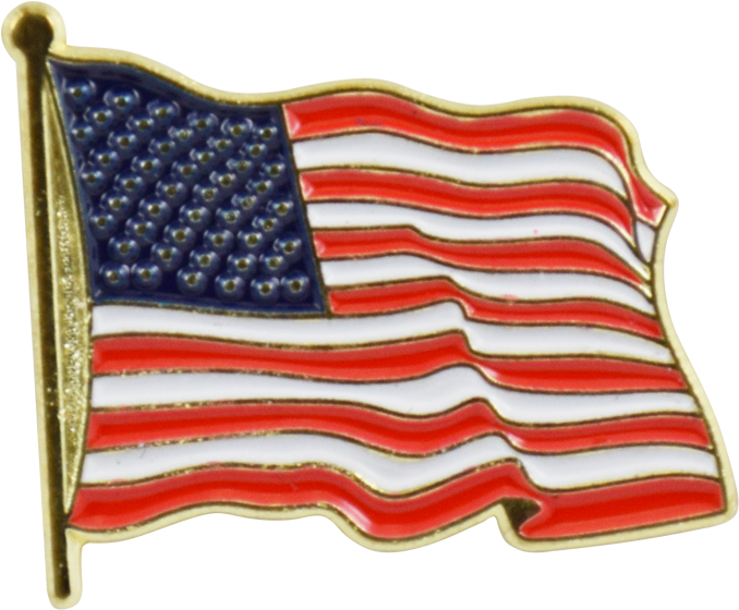 American Flag Pin Png Clipart - Large Size Png Image - PikPng