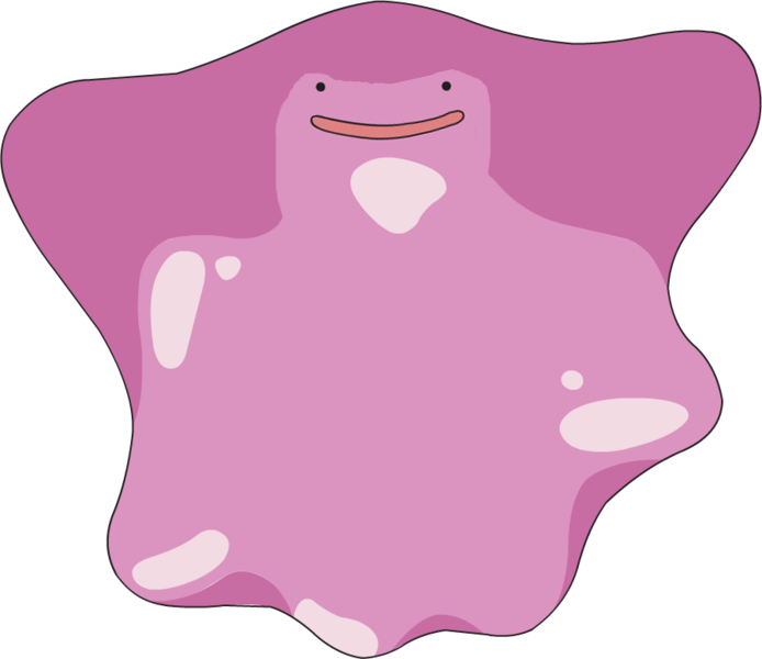 Ditto , - Ditto Pokemon Clipart - Large Size Png Image - PikPng