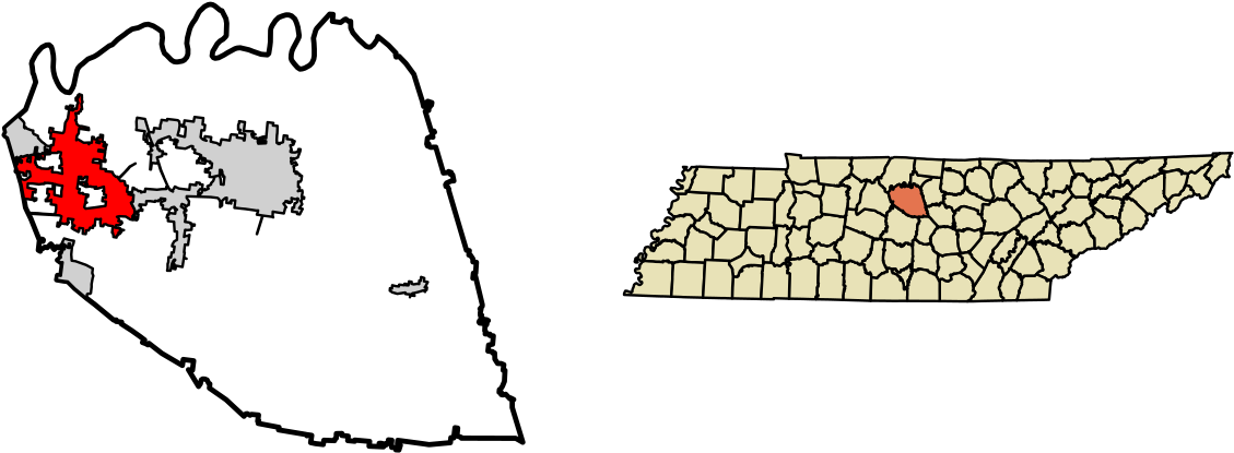 Mount Juliet, Tennessee - Tennessee County Map Clipart - Large Size Png ...