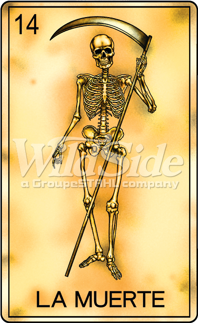 Death Lotteria Card - La Muerte Card Clipart - Large Size Png Image ...