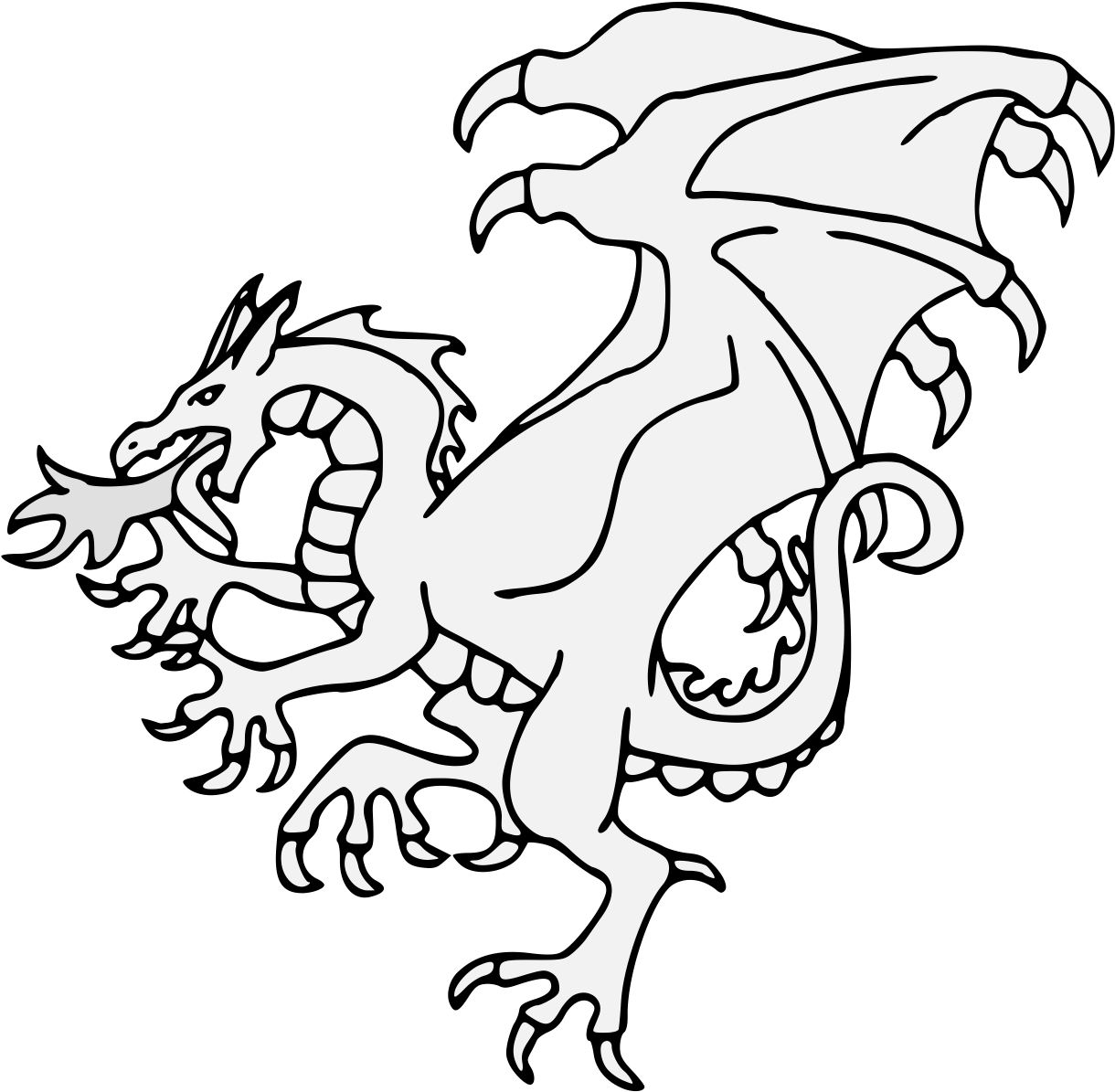 Details, Png - Dragon Traceable Clipart - Large Size Png Image - PikPng