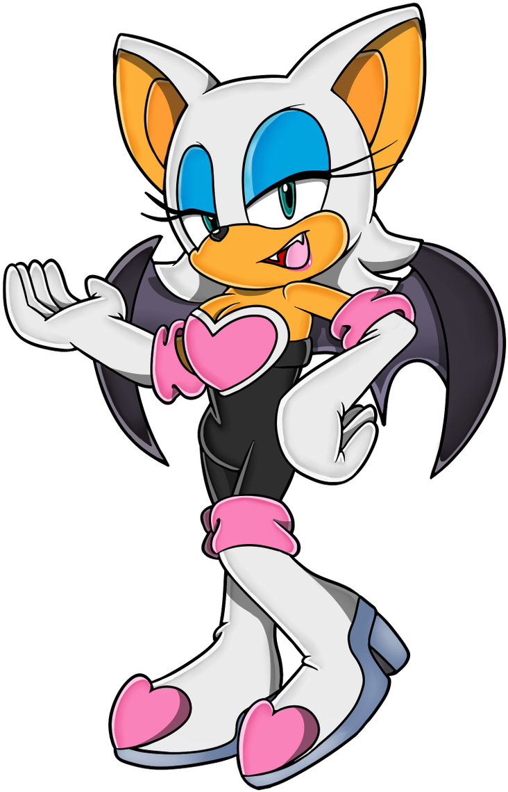 Spd64 - Rouge The Bat 2d Clipart - Large Size Png Image - PikPng