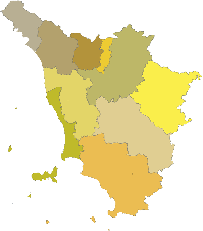 Tuscany Provinces Blank - Tuscany Map Clipart - Large Size Png Image - PikPng