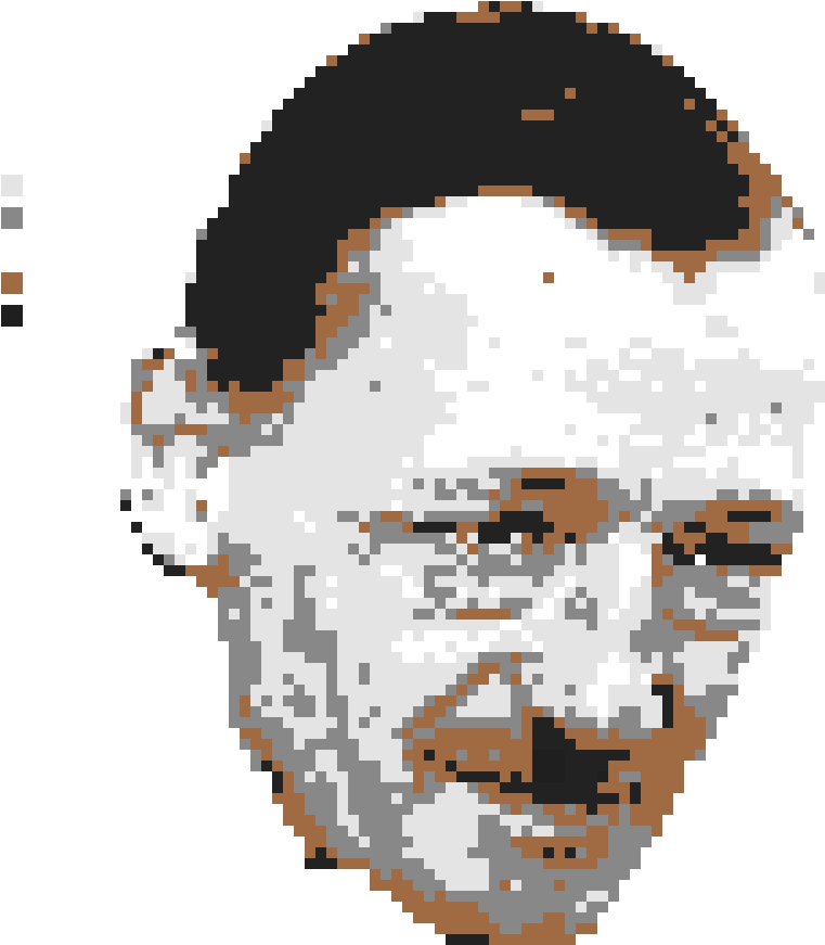 Hitler In 5 Colors - Illustration Clipart - Large Size Png Image - PikPng