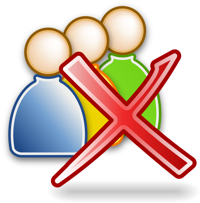 Delete Employee Icon Clipart - Large Size Png Image - PikPng
