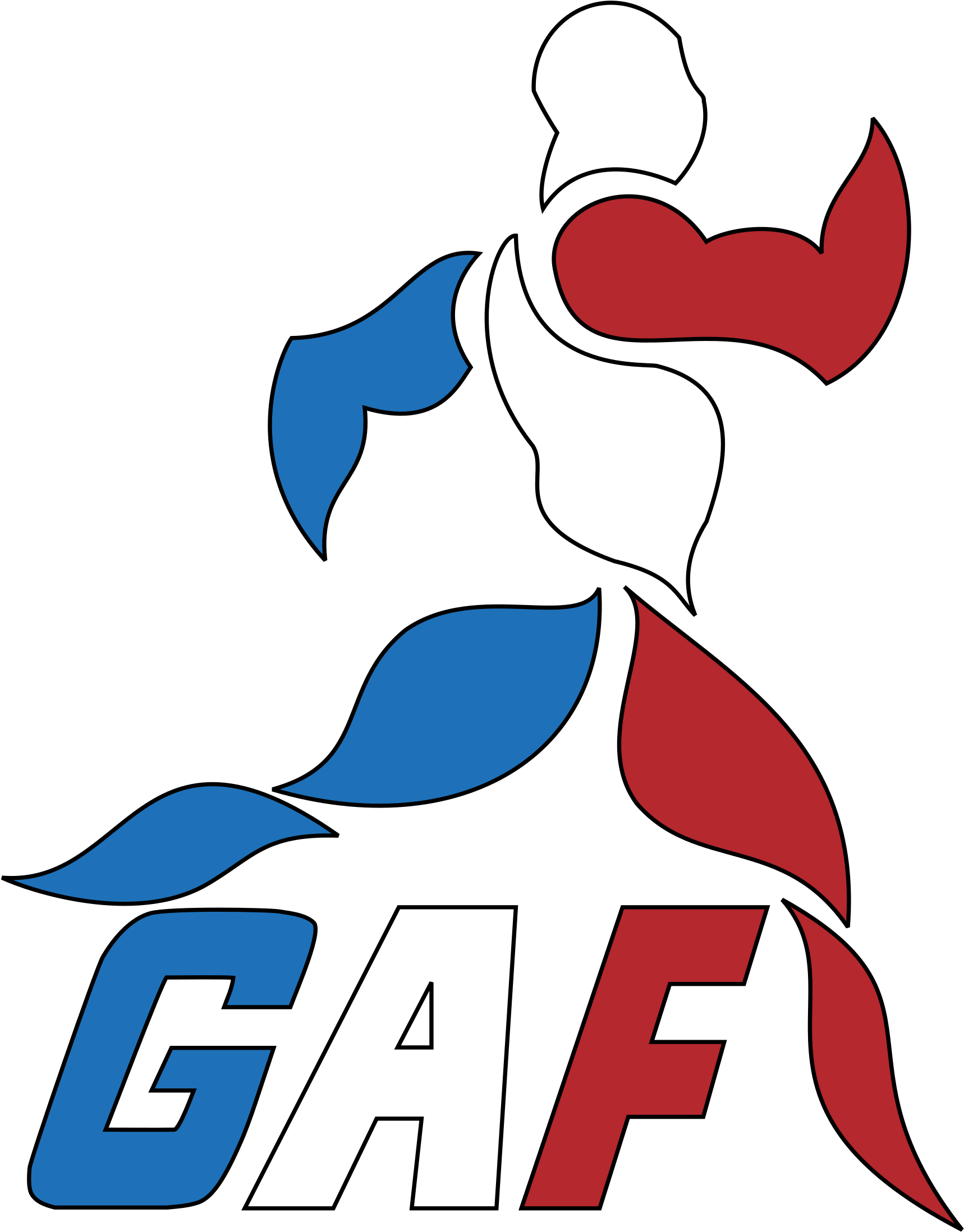 Gaf Logo Png Transparent - Athlete Clipart - Large Size Png Image - PikPng