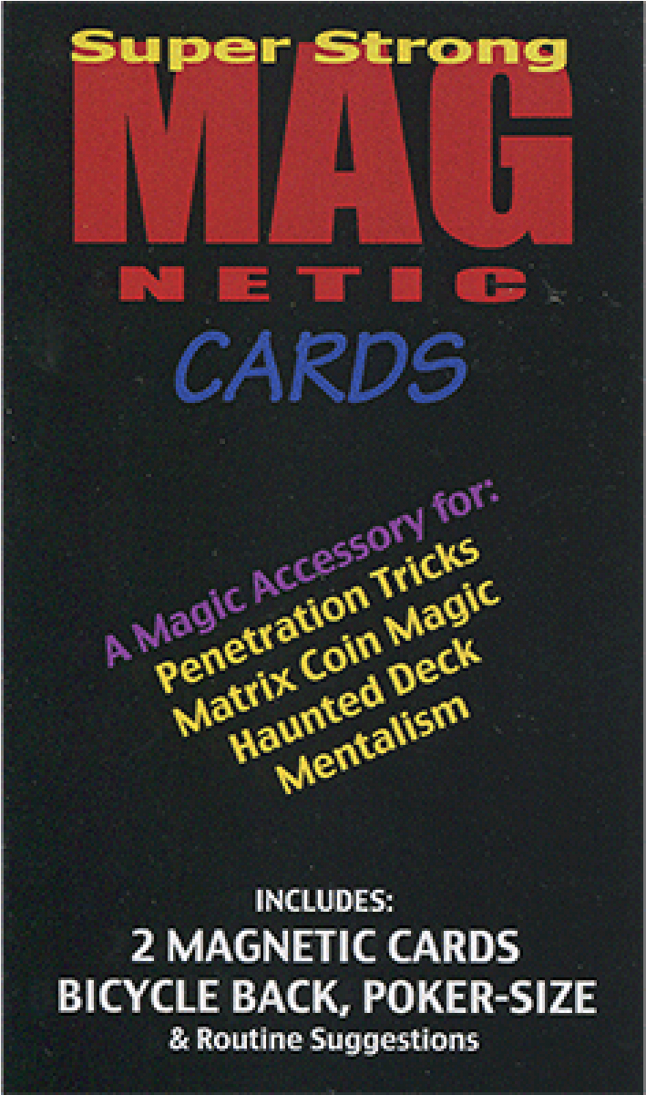 Magnetic Cards By Chazpro Magic - Poster Clipart - Large Size Png Image ...