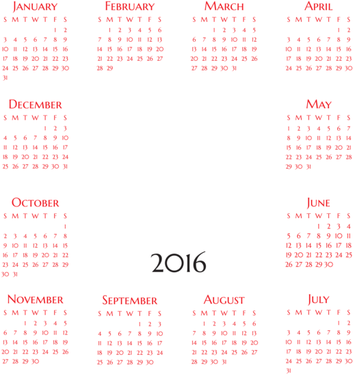 Calendar Transparent Background - Printing Clipart - Large Size Png ...