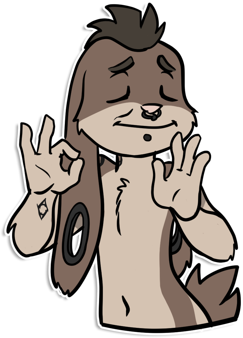 7 Oct - Sticker Furry Png Clipart - Large Size Png Image - PikPng