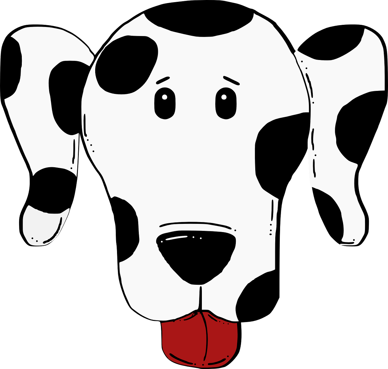 Cabeza De Perro Animado Clipart - Large Size Png Image - PikPng
