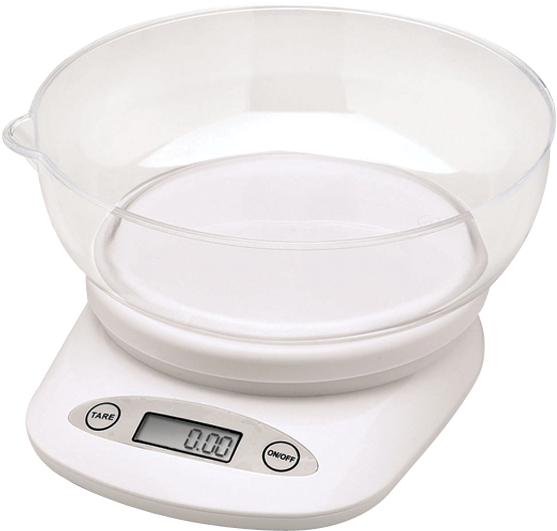 Download Compact Digital Scale W/bowl - Scale Clipart Png Download - PikPng