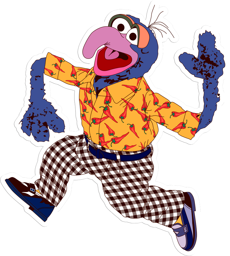 Gonzo Checkered Pants - Muppets Characters Clipart - Large Size Png ...