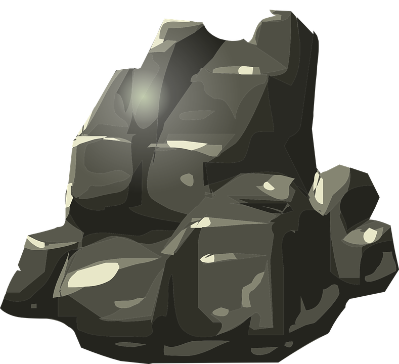 Big Rock Png - Black Stone Vector Png Clipart - Large Size Png Image ...