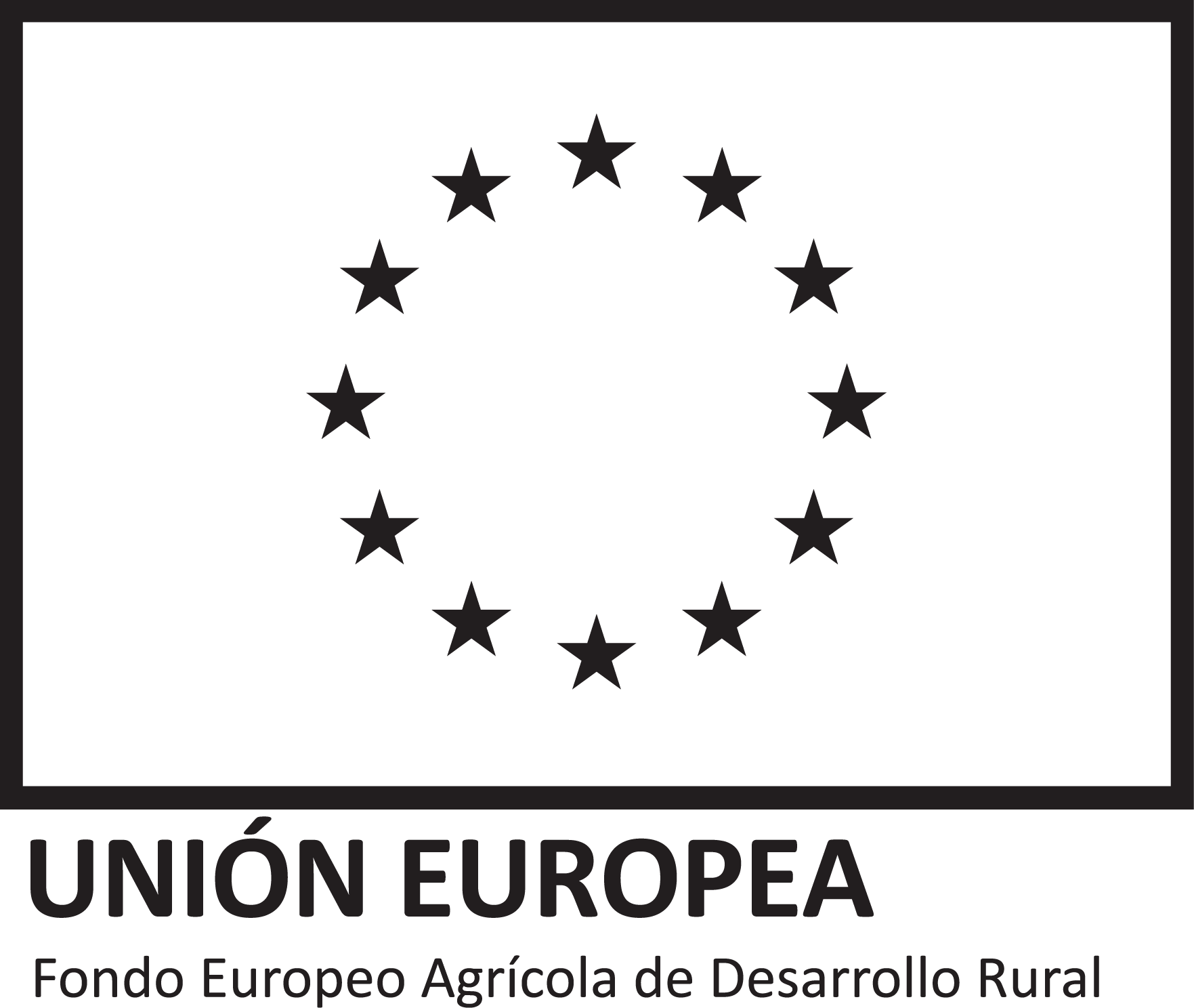 Logo Feader Negro Letras Negras Fondo Transparente - Union Europea Logo ...