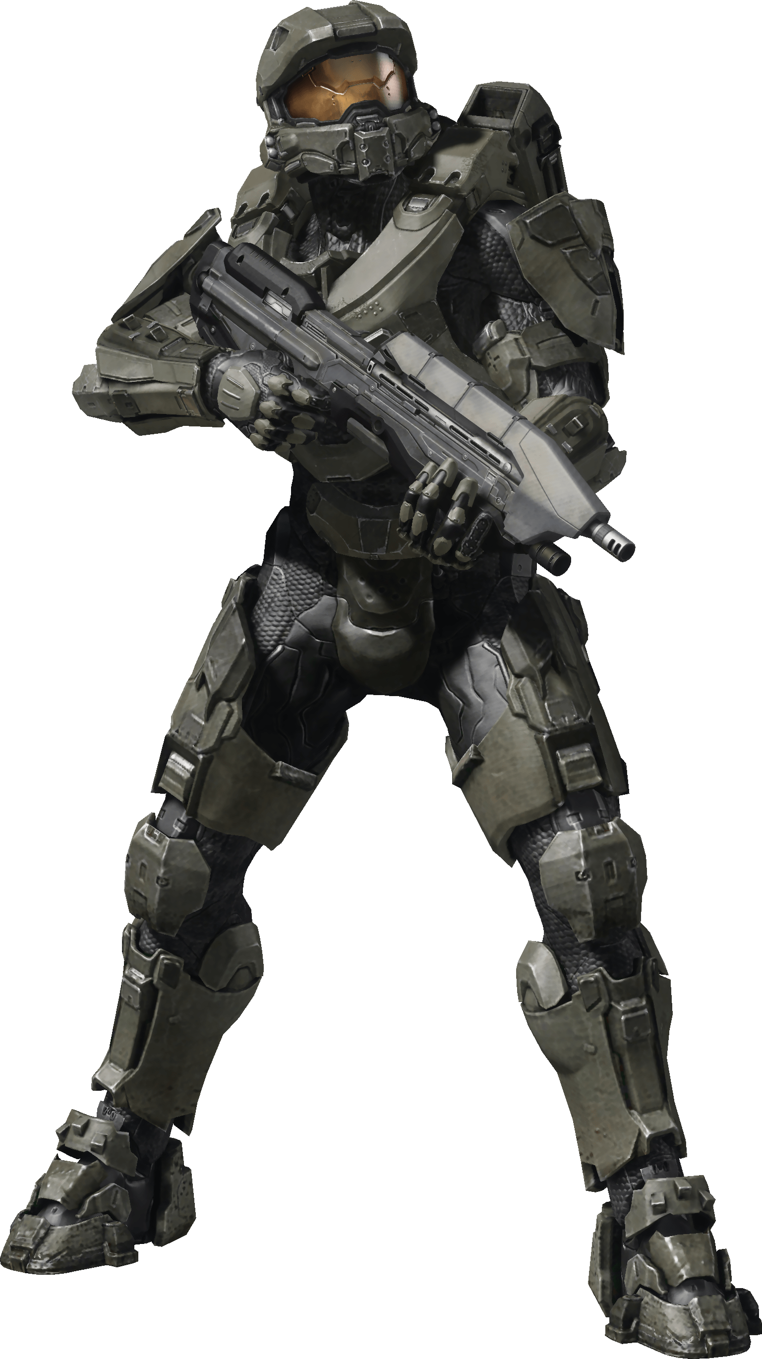 Halo Master Chief Wielding Ma5c Assault Rifle - Halo Master Chief Png ...