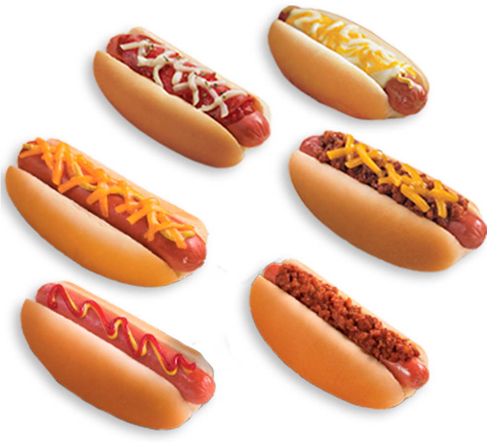 Hot Dogs - 6 Hot Dogs Clipart - Large Size Png Image - PikPng