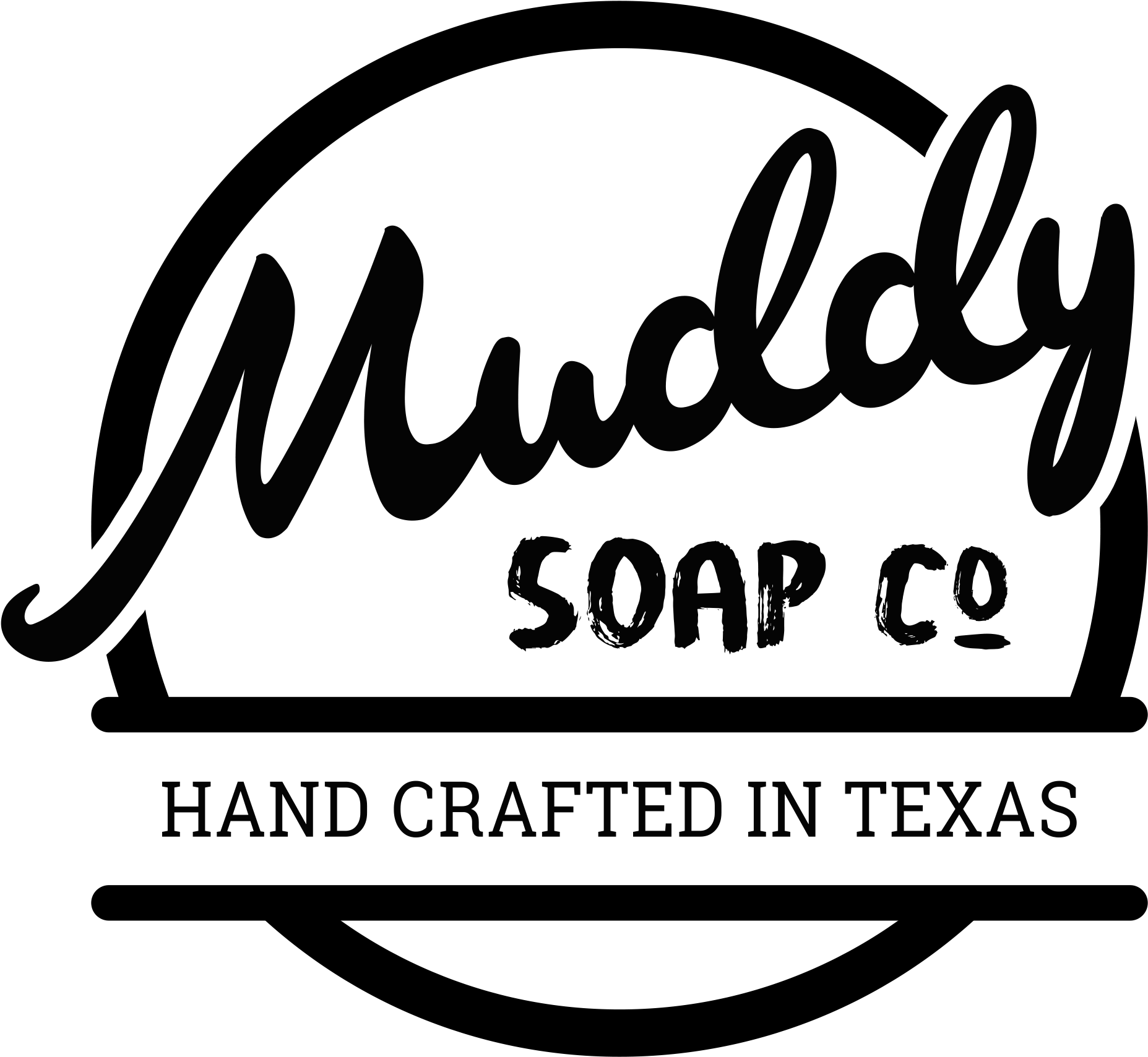 Cropped Muddy Soap Co Logo Transparent Handcrafted Clipart - Large Size ...