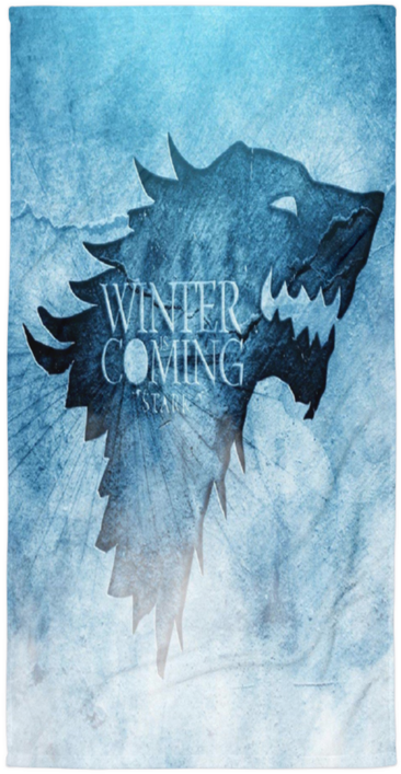 Winter Is Coming Full Printed Towel - Dragon Clipart - Large Size Png ...