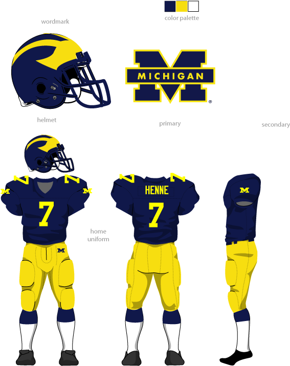 Michigan Football - University Of Michigan Clipart - Large Size Png ...