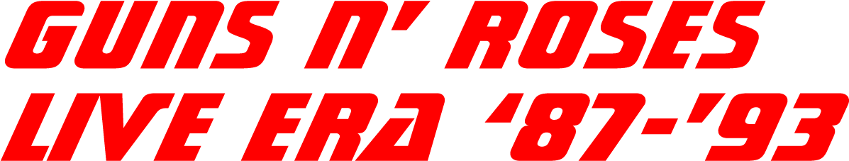 Guns N' Roses 'live Era '87-'93' - Guns N Roses Font Clipart - Large ...