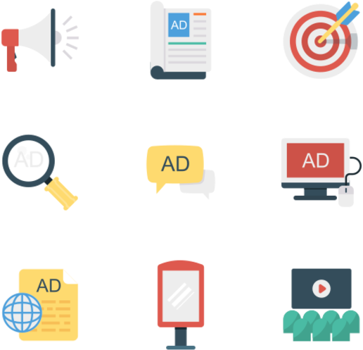 Advertising - Circle Clipart - Large Size Png Image - PikPng