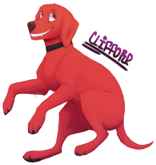 Big Red Dog - Cartoon Clipart - Large Size Png Image - PikPng
