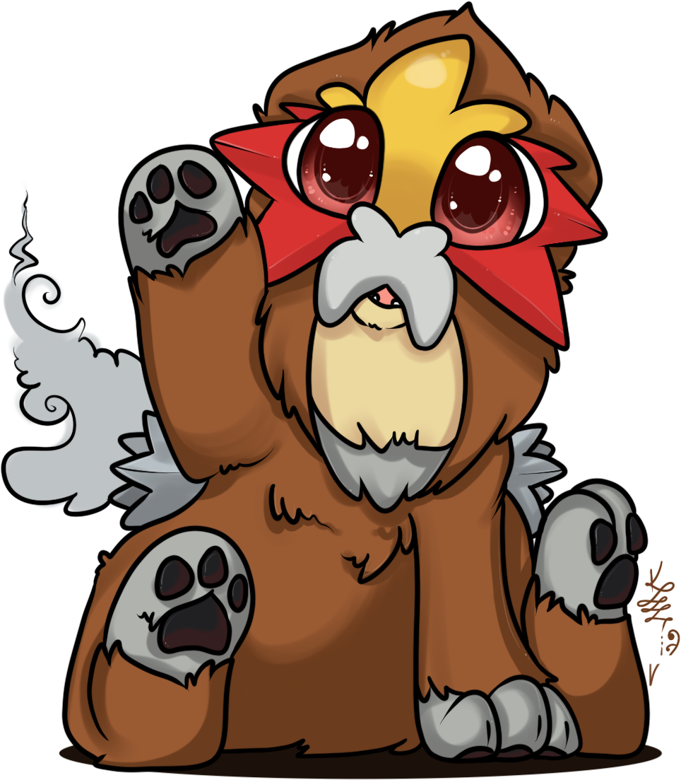 Entei Puppy - Cartoon Clipart - Large Size Png Image - PikPng