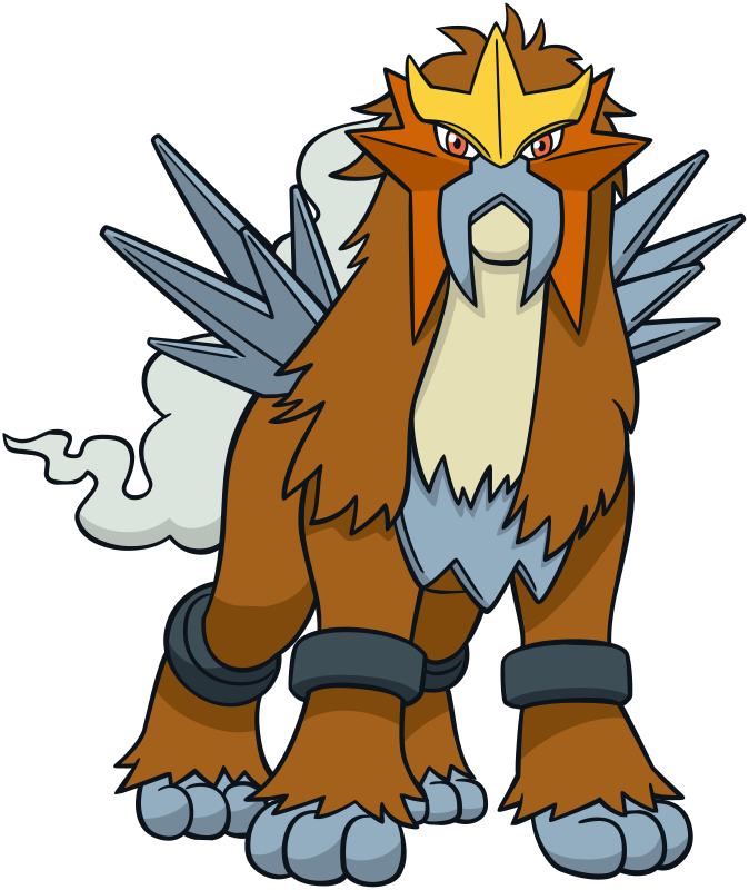 Entei Global Link Artwork - Pokemon Dream World Entei Clipart - Large ...