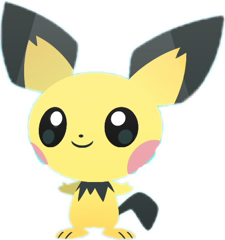 #pichu #pickachu #pokemon - Cartoon Clipart - Large Size Png Image - PikPng