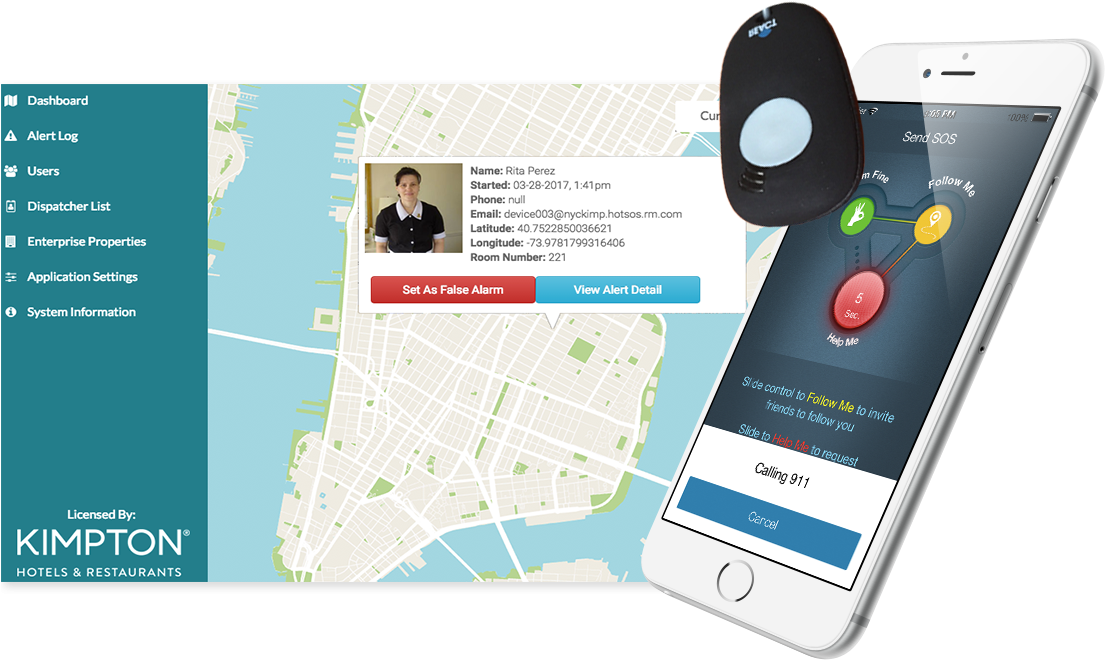We Are The Leading Hotel Panic Button Platform - Iphone Clipart - Large ...