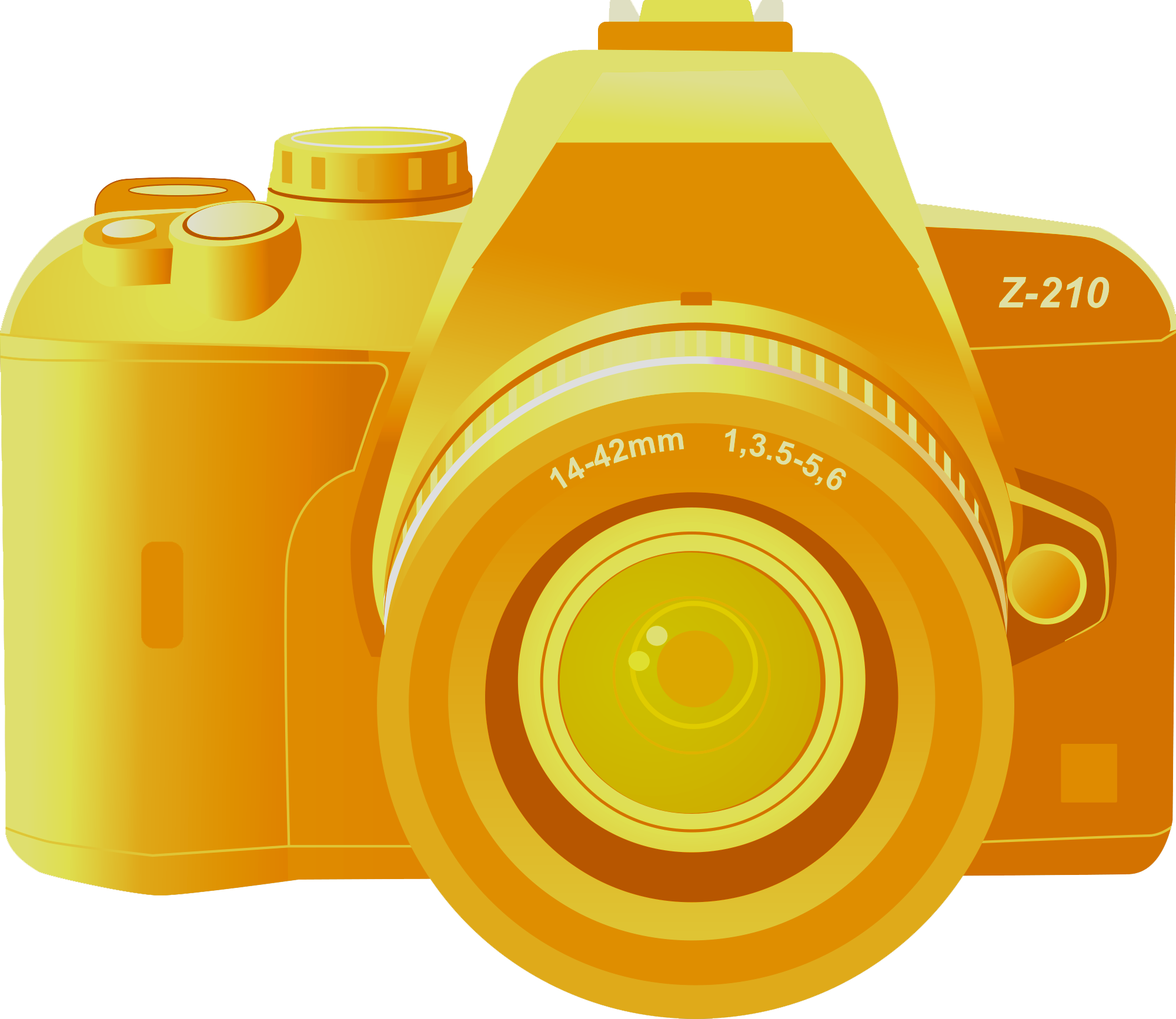 Camera2 Mgx Gold - Gold Camera Icon Transparent Clipart - Large Size ...