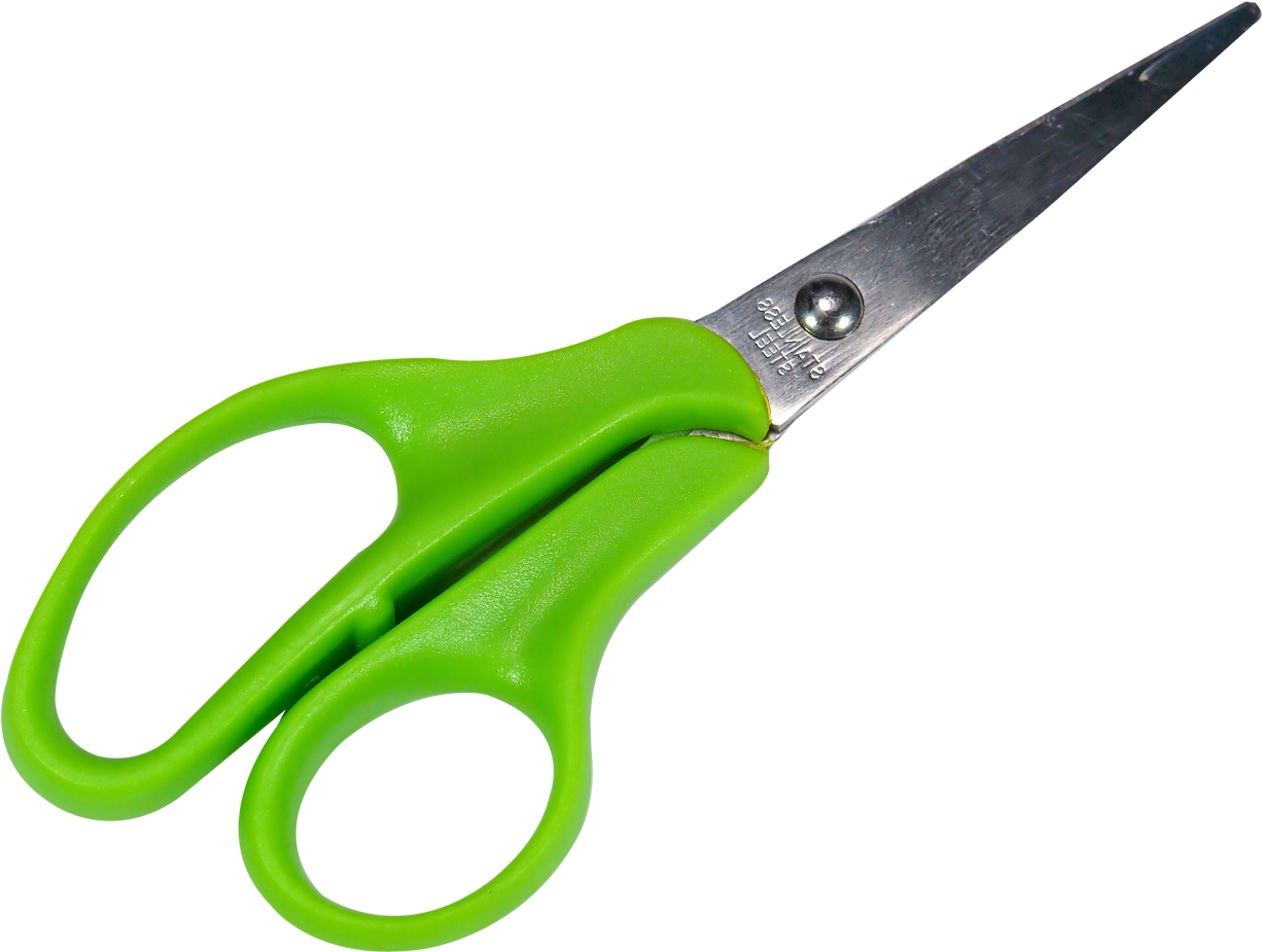 Green Scissors Png Clipart - Large Size Png Image - PikPng