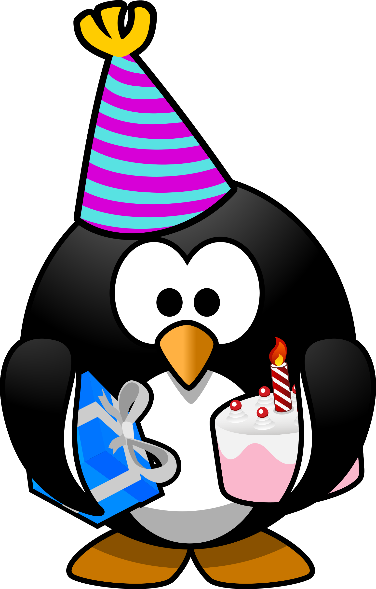 Clipart - Birthday Penguin Clip Art - Png Download - Large Size Png ...