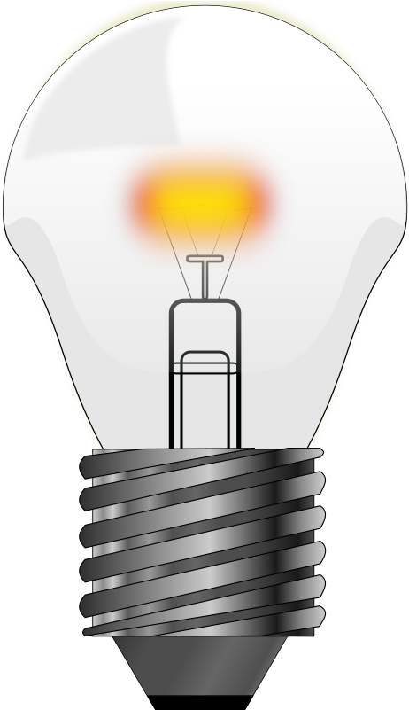 Light Bulb Animation Png , Png Download - Dim Light Bulb Clipart ...