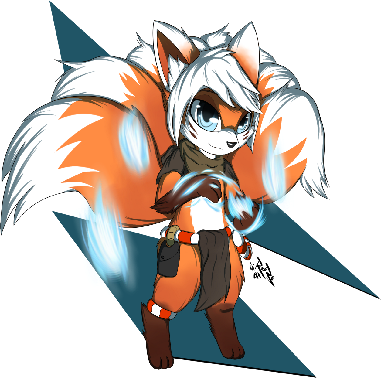 Lil' Kitsune - Cartoon Clipart - Large Size Png Image - PikPng