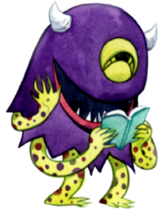 Bookie Monster - Cartoon Clipart - Large Size Png Image - PikPng