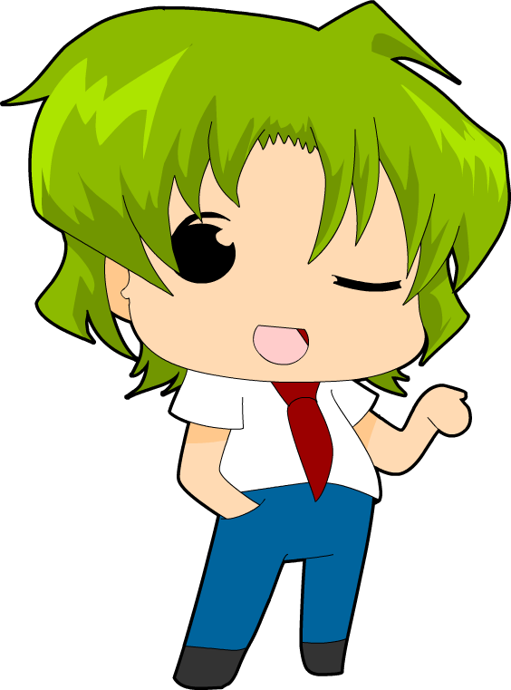 Chibi Senpai Kun - Cartoon Clipart - Large Size Png Image - PikPng