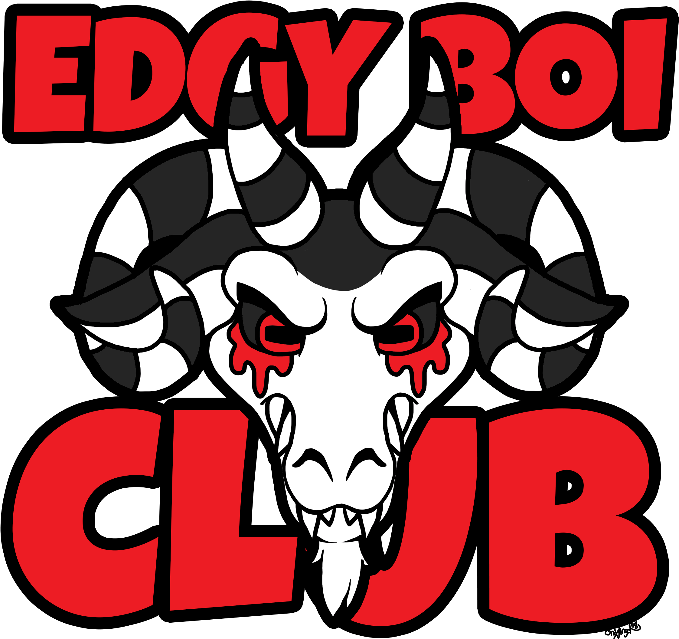 Edgy Boi Club Shirt Clipart - Large Size Png Image - PikPng