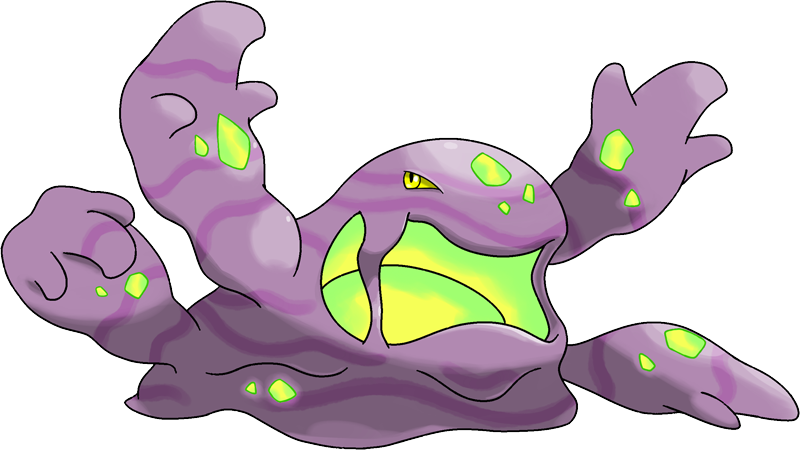 Shiny Mega Muk - Pokemon Muk Mega Evolution Clipart - Large Size Png ...