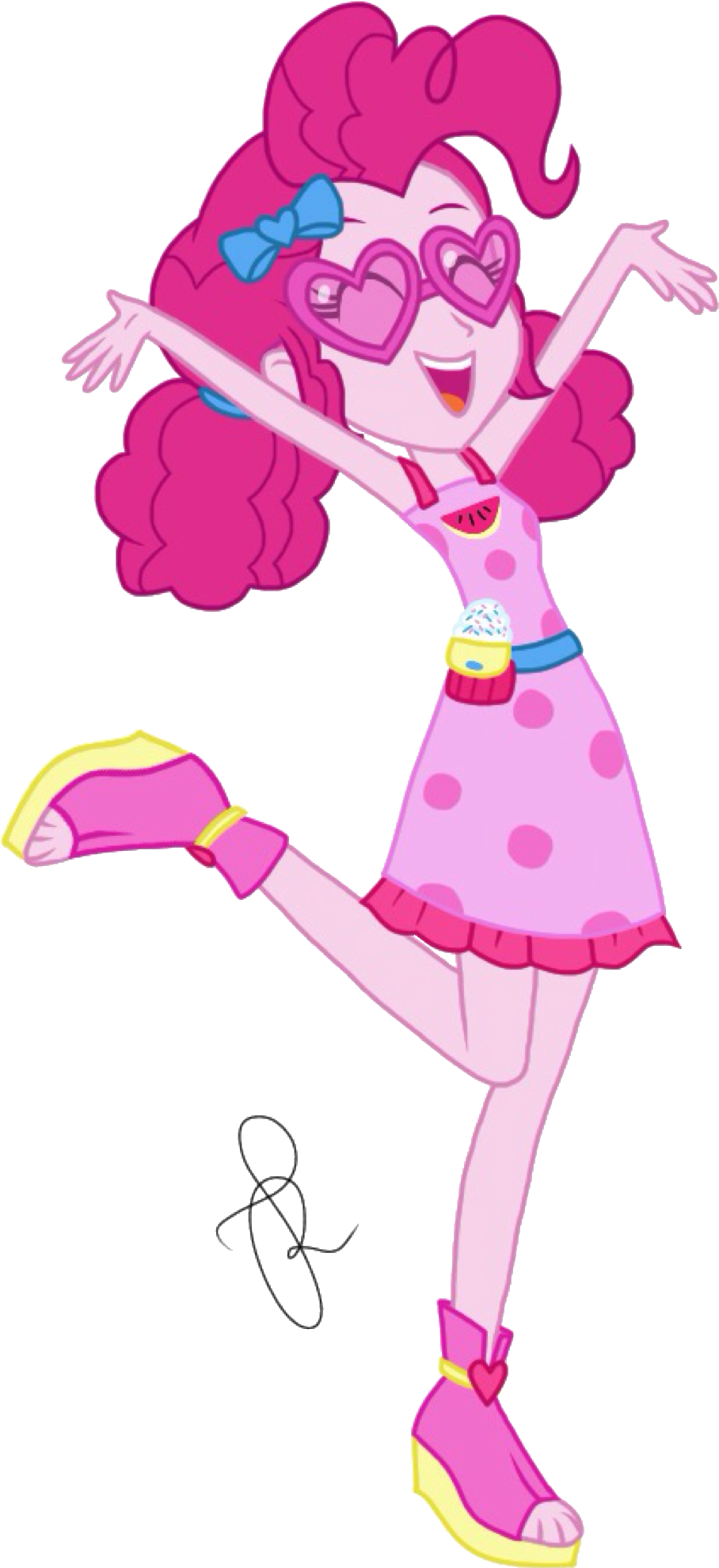 Pink Hair Clipart Pigtail Hair - Mlp Fim Eg The Other Side Pinkie Pie ...