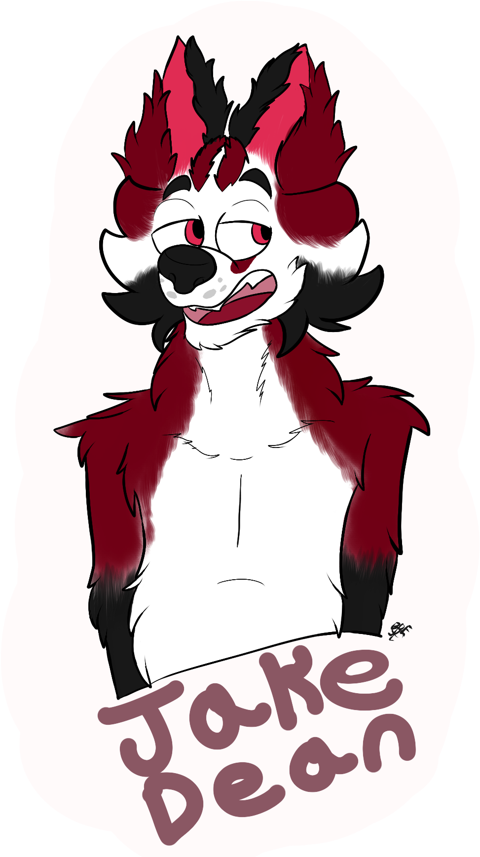 Jake Dean The Mad Husky Badge Clipart , Png Download - Cartoon ...