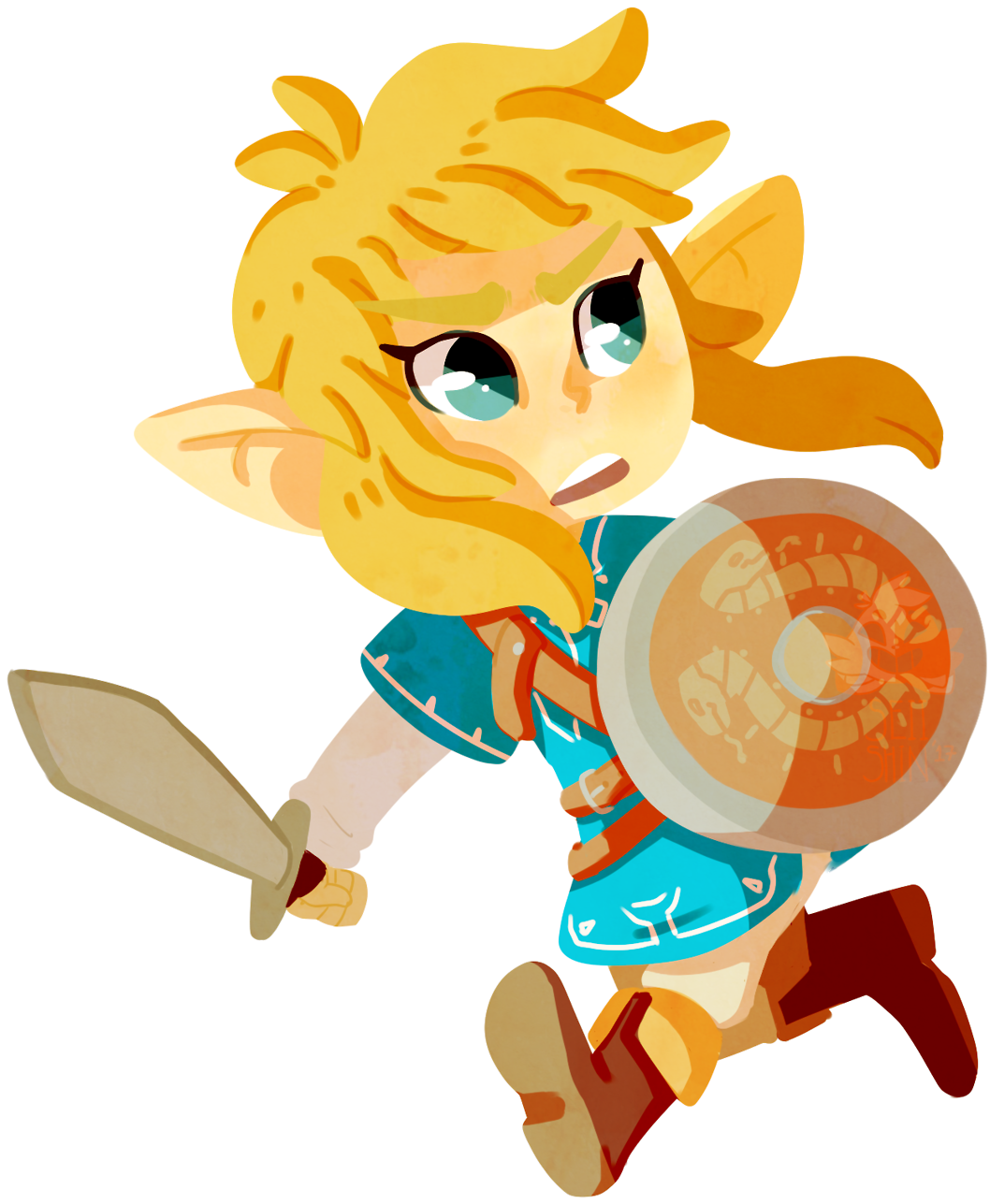 Mini Botw Link - Cartoon Clipart - Large Size Png Image - PikPng